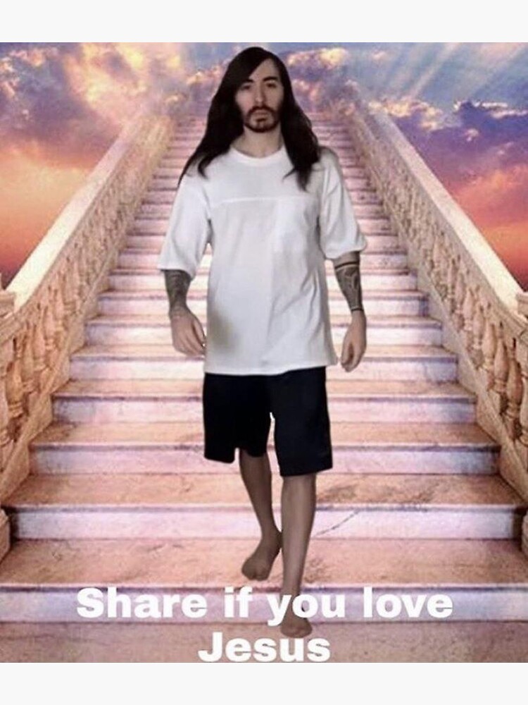 "Penguinz0 Jesus" Sticker for Sale by TheLoserSin | Redbubble