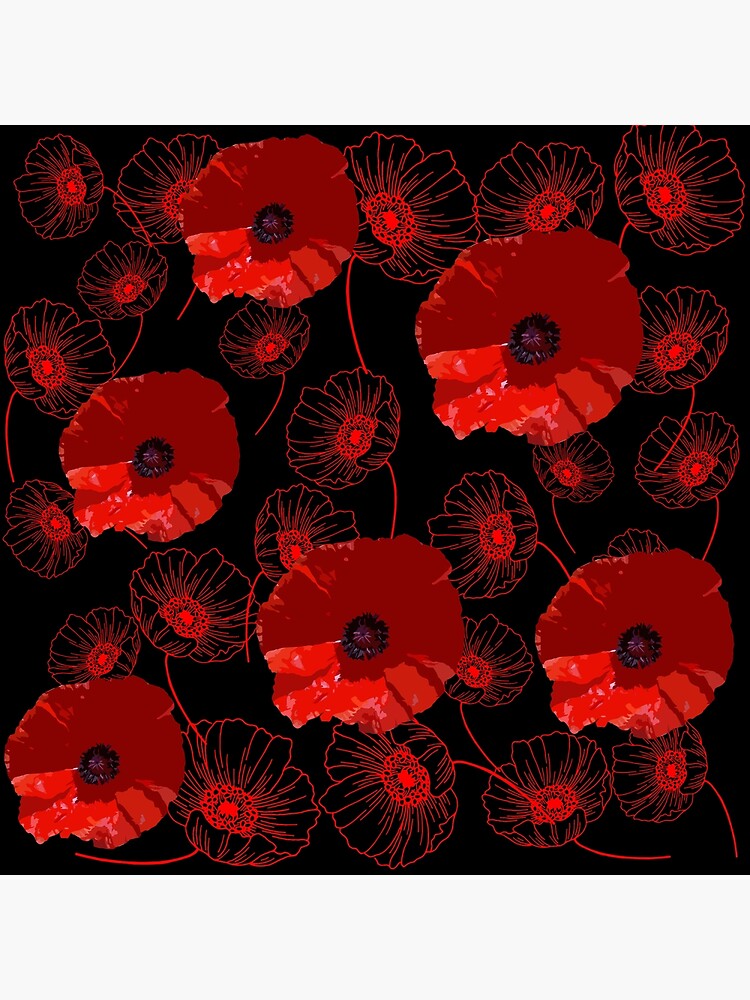 "Poppy Love" Poster for Sale by RiadMannan | Redbubble