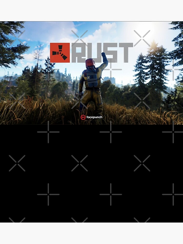 "Funny Gift Rust Facepunch Logo Gaming Retro Wave" Poster for Sale by BirdieGoldner | Redbubble