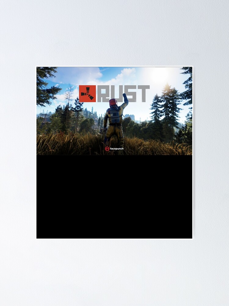 "Funny Gift Rust Facepunch Logo Gaming Retro Wave" Poster for Sale by BirdieGoldner | Redbubble