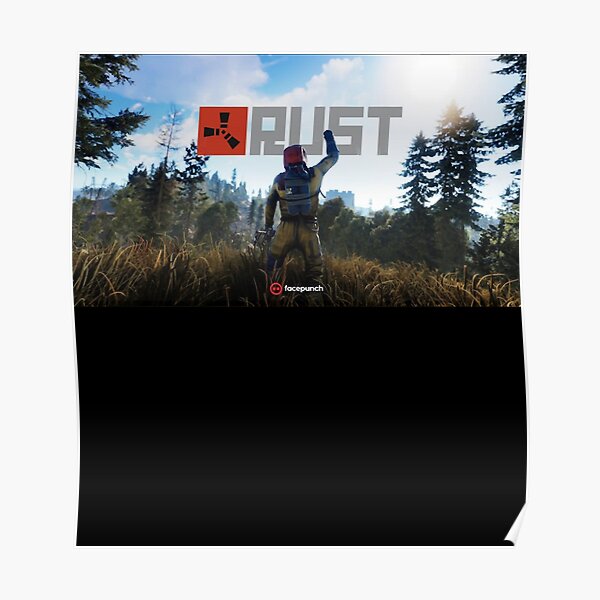 "Funny Gift Rust Facepunch Logo Gaming Retro Wave" Poster for Sale by BirdieGoldner | Redbubble