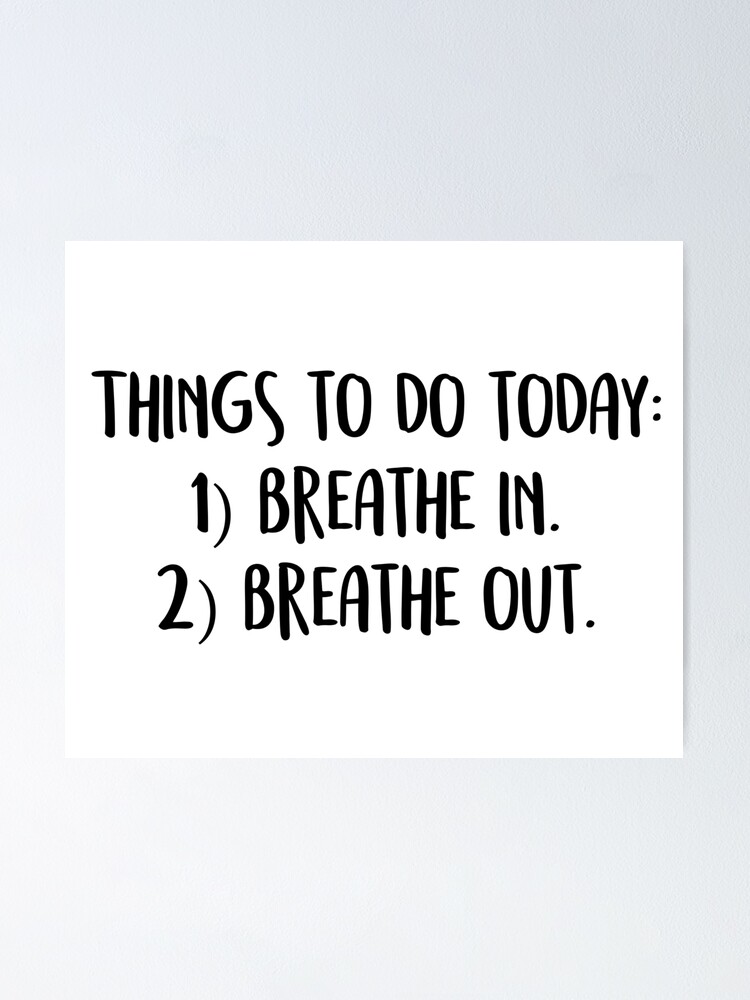 "Things to do today:" Poster by caddystar | Redbubble
