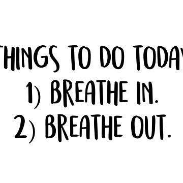 "Things to do today:" Sticker for Sale by caddystar | Redbubble