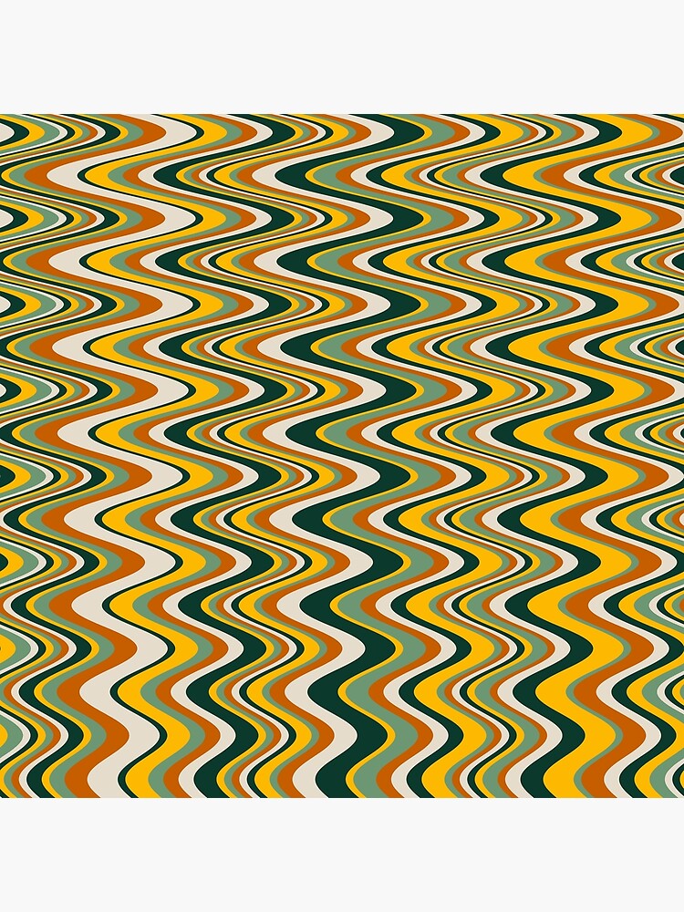 "Wavy Pop Lines #3" Poster for Sale by Texterns | Redbubble