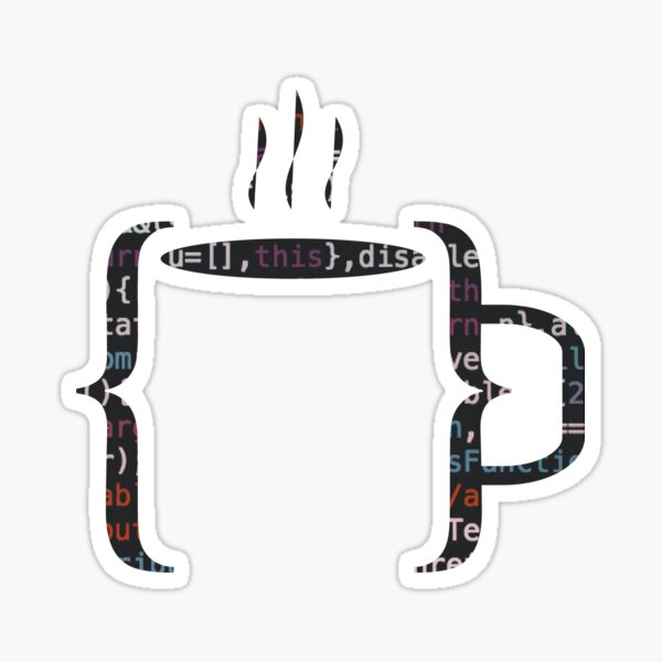 "let's code!" Sticker for Sale by myvisu | Redbubble