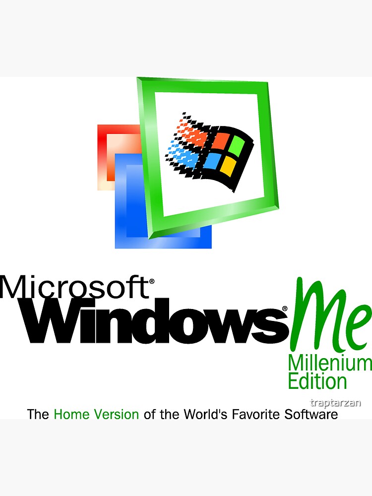 "windows me retro" Sticker by traptarzan | Redbubble