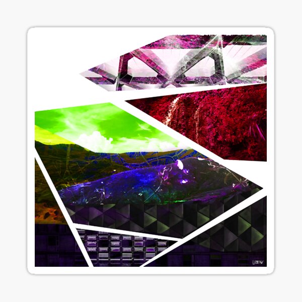 "barro negro in oaxaca collage architecture " Sticker for Sale by ...