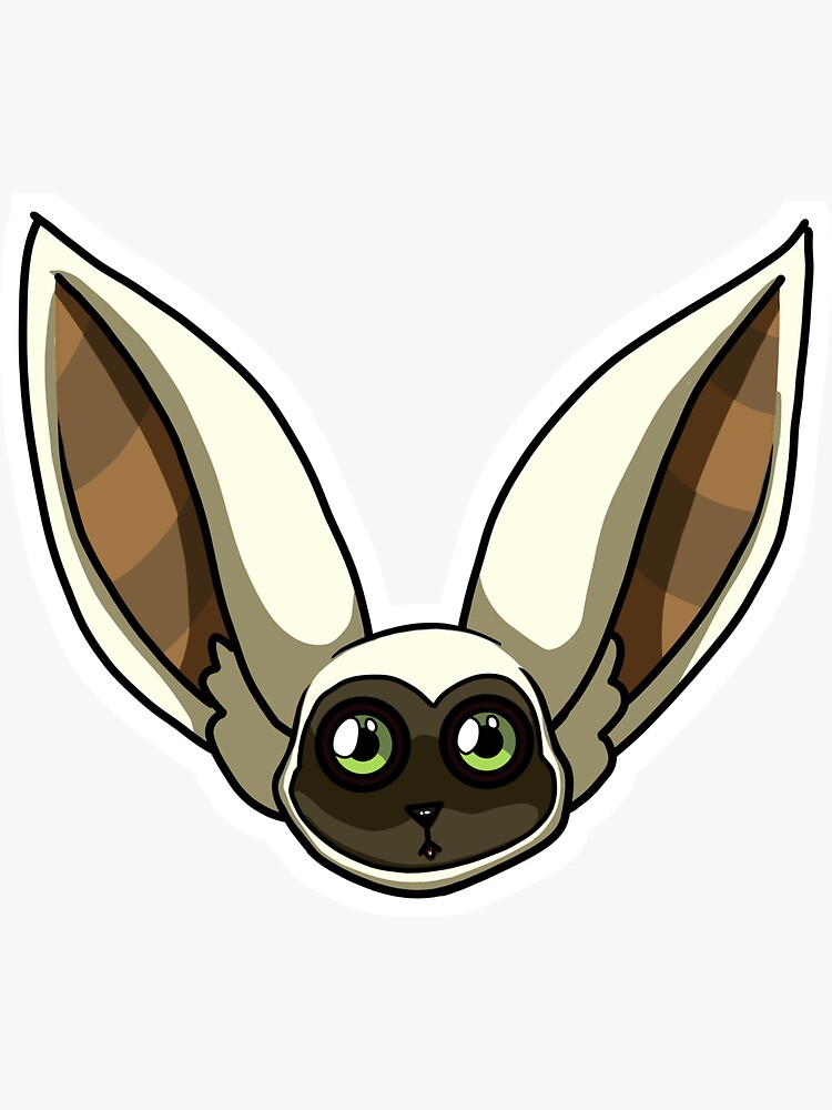 "Momo ATLA tongue out" Sticker for Sale by DueNorthArtist | Redbubble