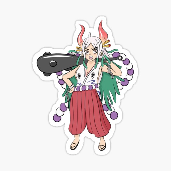 "Yamato One Piece" Sticker for Sale by ClaudiaaCrabtr | Redbubble