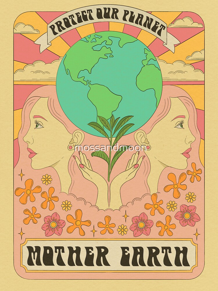 "Mother Earth" Sticker for Sale by mossandmoon | Redbubble