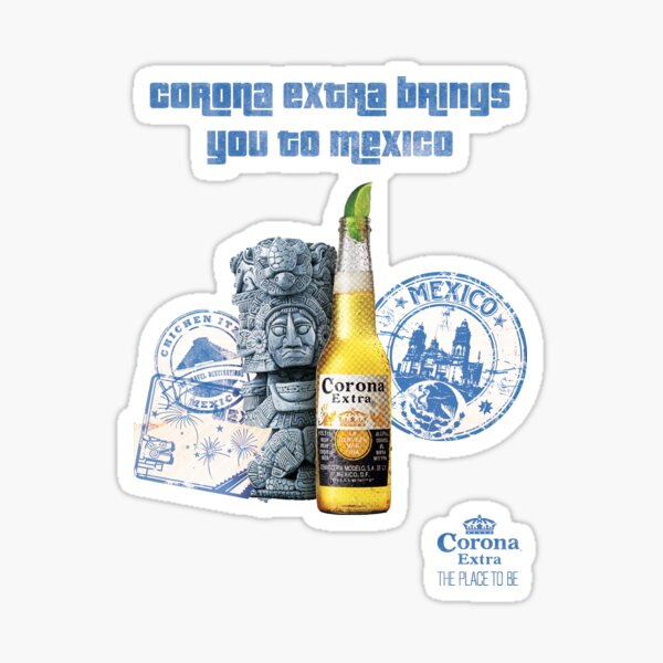"corona extra" Sticker for Sale by ursularobin | Redbubble