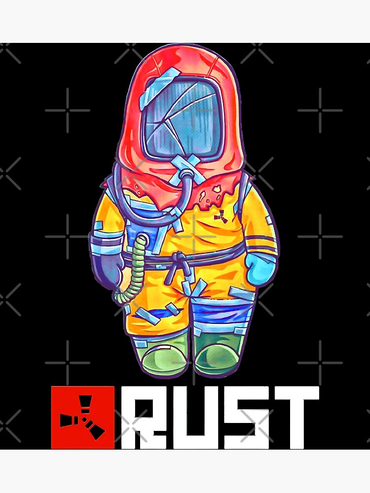 "Rust Game Hazmat Suit Essential" Poster for Sale by BirdieGoldner ...
