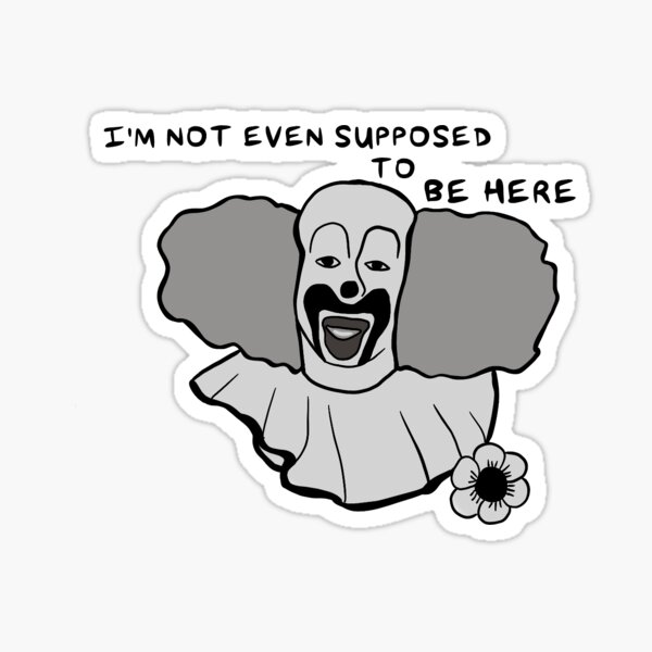 "Bozo (Dubbed over)" Sticker for Sale by sirenastara | Redbubble