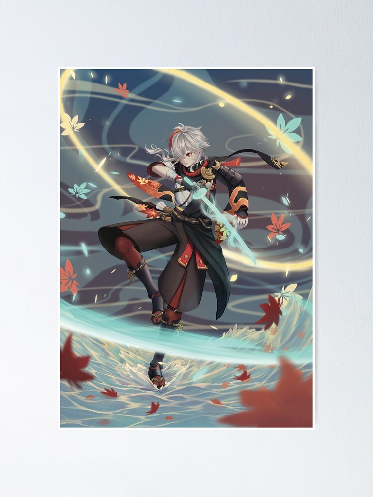 "Genshin Impact Kazuha" Poster for Sale by jerrieart | Redbubble