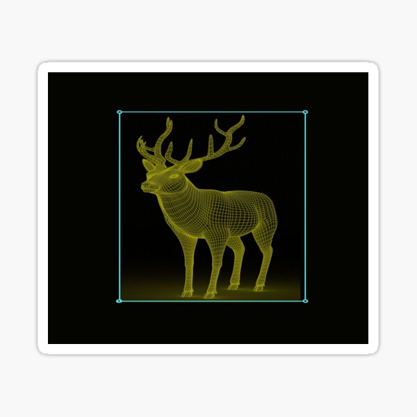 "Graphic Dew deer " Sticker for Sale by Extream-Art | Redbubble