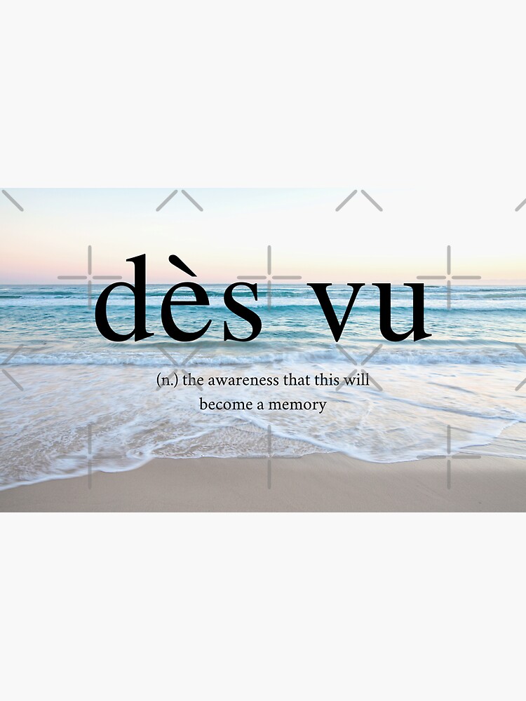 "des vu" Sticker for Sale by aesthy | Redbubble