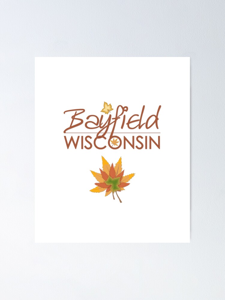 "Bayfield Wisconsin Fall Colors" Poster for Sale by cinn | Redbubble