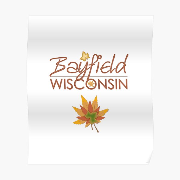 "Bayfield Wisconsin Fall Colors" Poster for Sale by cinn | Redbubble
