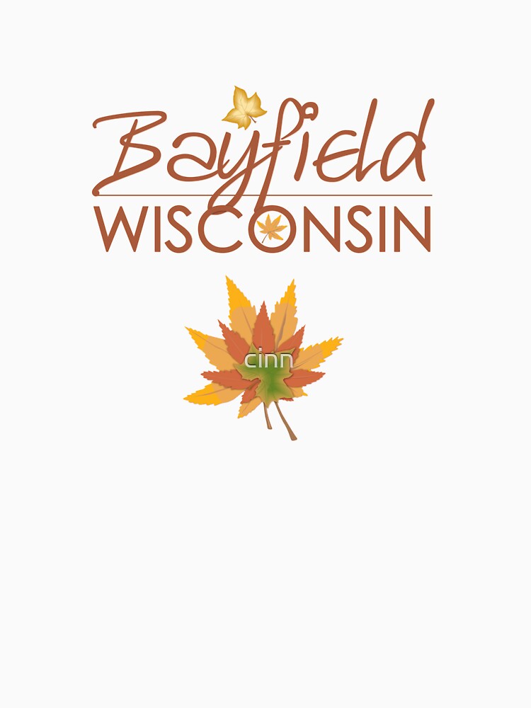 "Bayfield Wisconsin Fall Colors" T-shirt for Sale by cinn | Redbubble ...