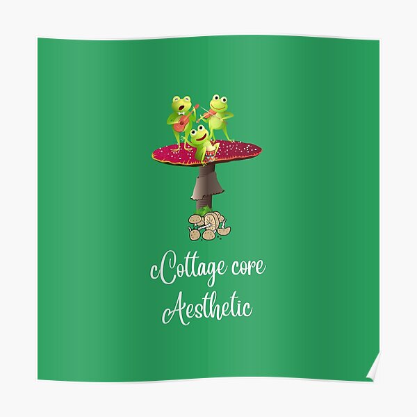 "Cottage core aesthetic frog design" Poster for Sale by empathylife ...