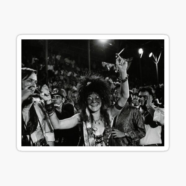 "Janis Joplin in Brazil (1970) - Celebrity" Sticker for Sale by ...
