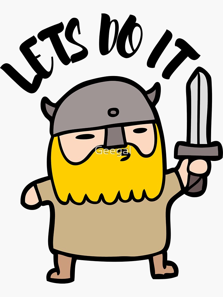 "LET DO IT stickers" Sticker for Sale by Geegal | Redbubble