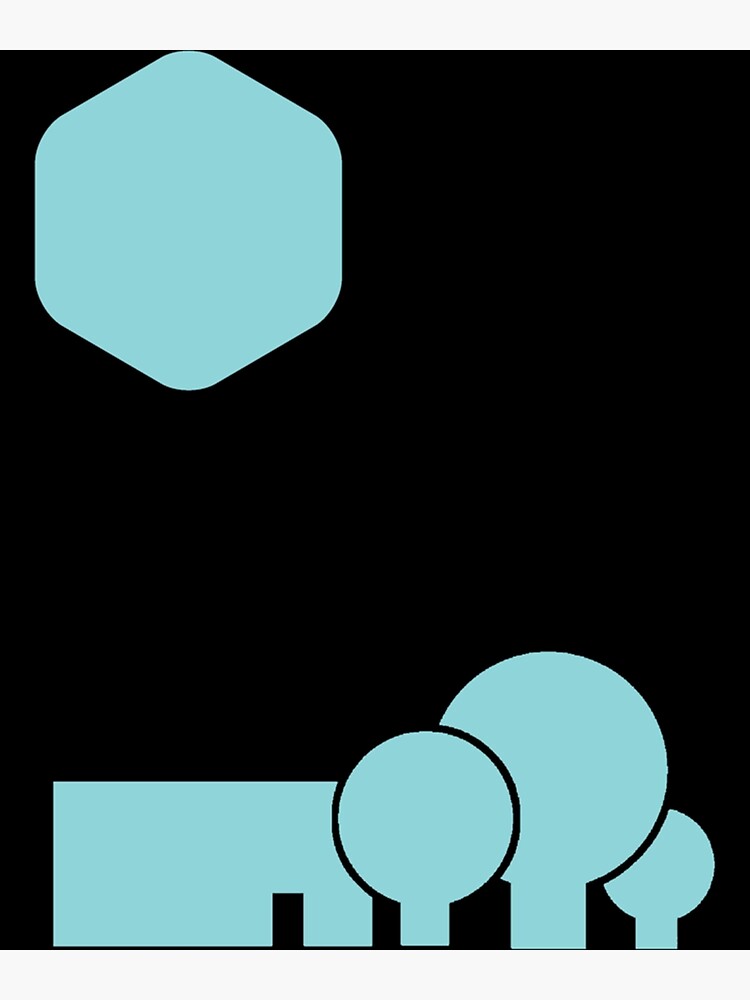"Turquoise Hexagon Sun Classic " Poster by BACTHERION | Redbubble