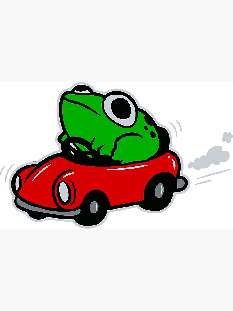 "frog in a car" Poster for Sale by ignalio555 | Redbubble