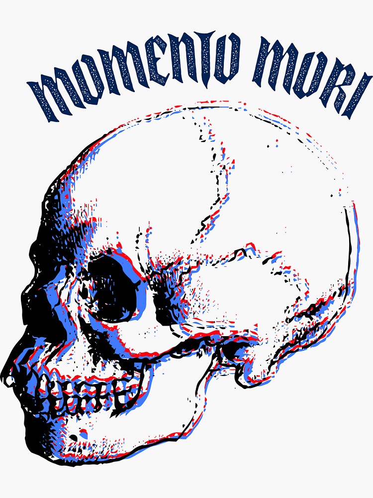 "Momento Mori" Sticker for Sale by Krypto-Gospel | Redbubble