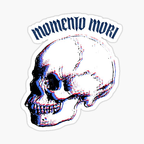 "Momento Mori" Sticker for Sale by Krypto-Gospel | Redbubble