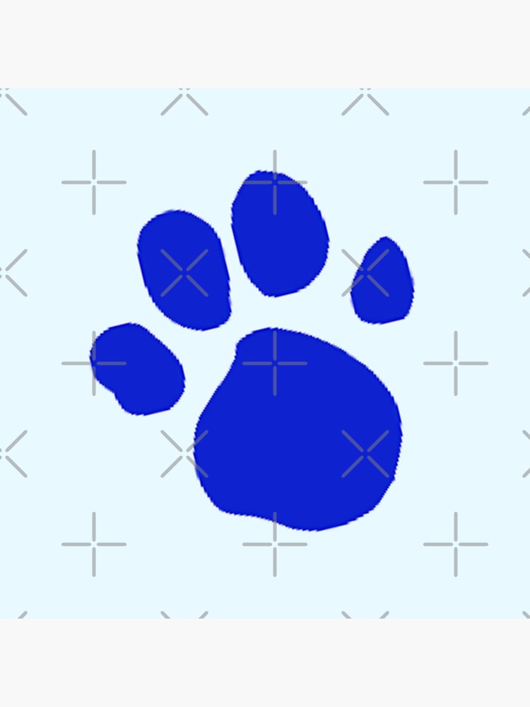 "Blues Clues Paw Print" Photographic Print by rented-soul | Redbubble
