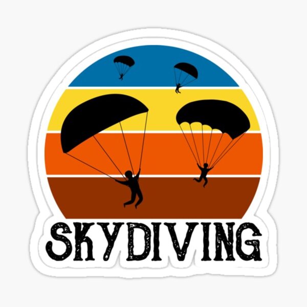 "SKYDIVING BUCKET LIST" Sticker by Marakstore | Redbubble