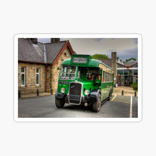 "Vintage Bus" Sticker by tomg | Redbubble