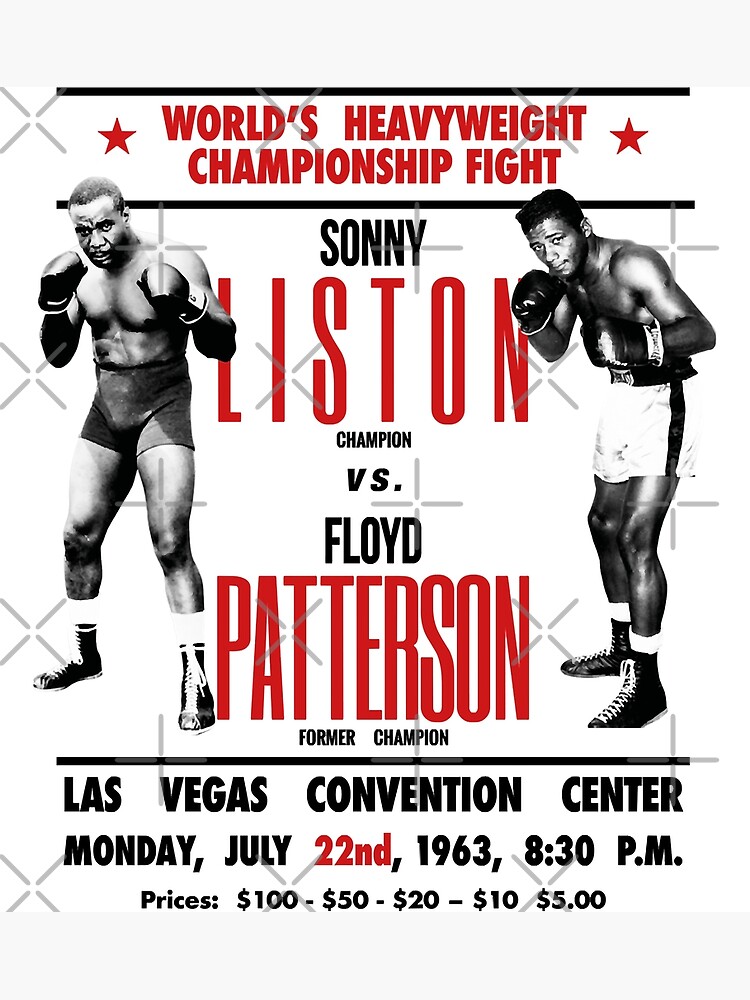 "Band Sonny Liston Vs Floyd Patterson Premium Graphic For Fans" Art ...