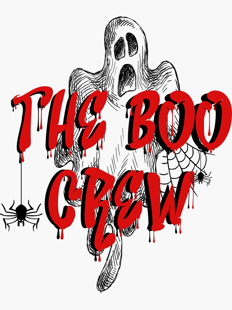 "THE BOO CREW, SPOOKY HALLOWEEN, TRICK OR TREAT, HAPPY TREAT, HALLOWEEN ...