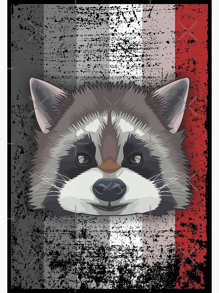 "Rabies Pride Flag With Raccoon" Poster for Sale by crazycollective ...