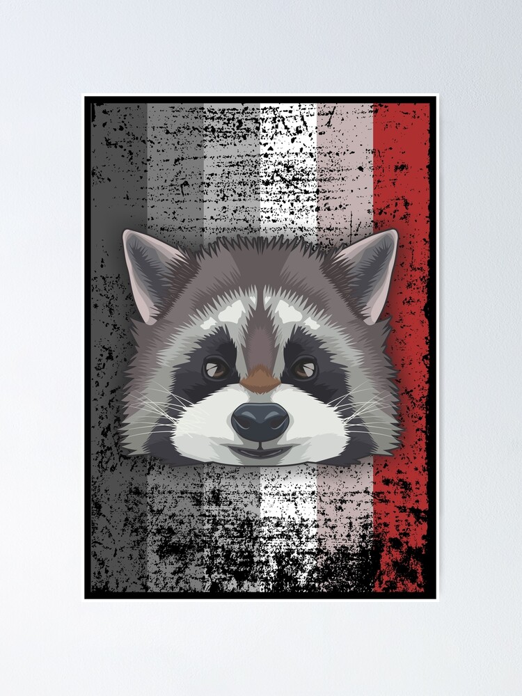 "Rabies Pride Flag With Raccoon" Poster for Sale by crazycollective ...