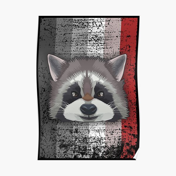 "Rabies Pride Flag With Raccoon" Poster for Sale by crazycollective ...