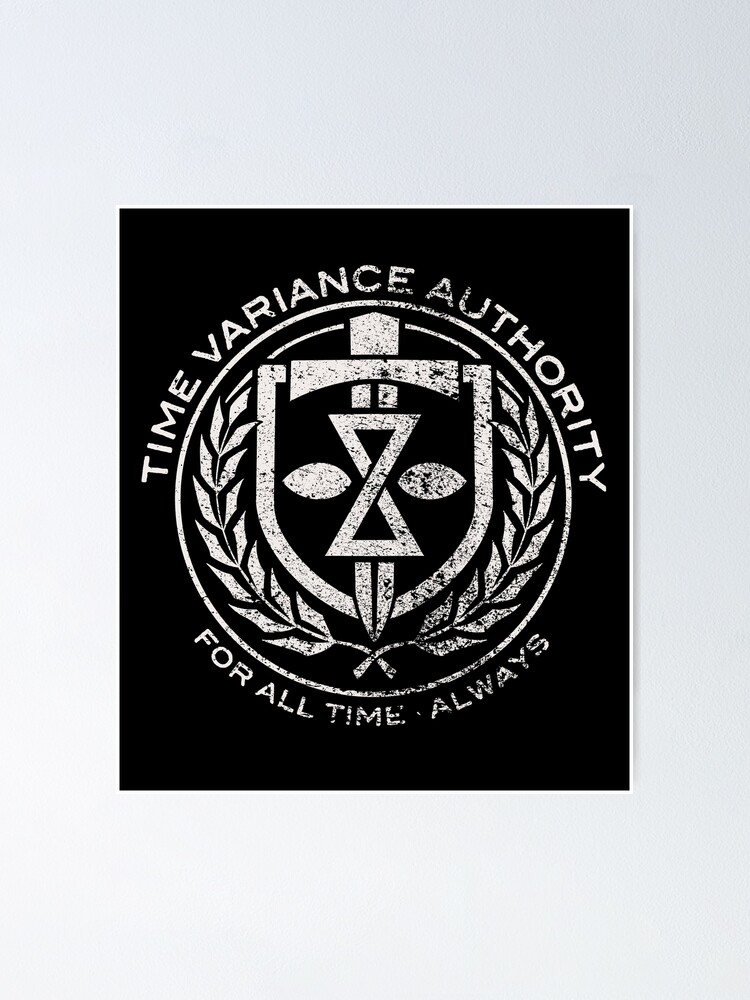 "tva logo" Poster for Sale by brandoncarlo | Redbubble