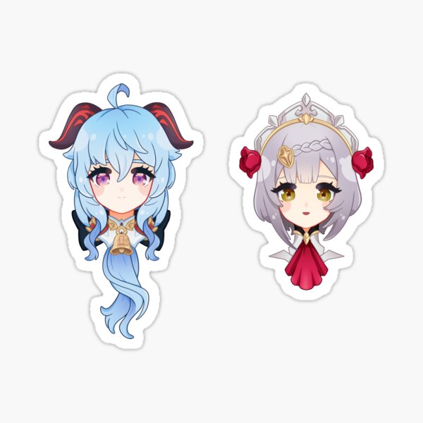 "2 Ganyu and Noelle Stickers - Genshin Impact" Sticker for Sale by ...