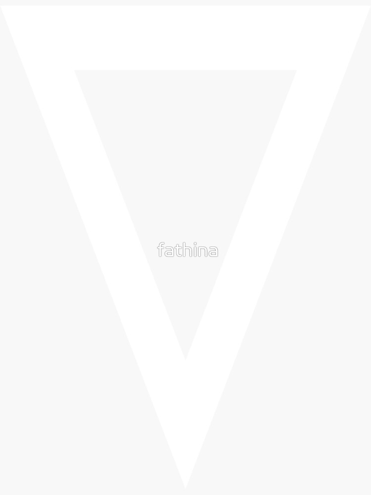 "Upside Down Triangle white" Sticker for Sale by fathina | Redbubble