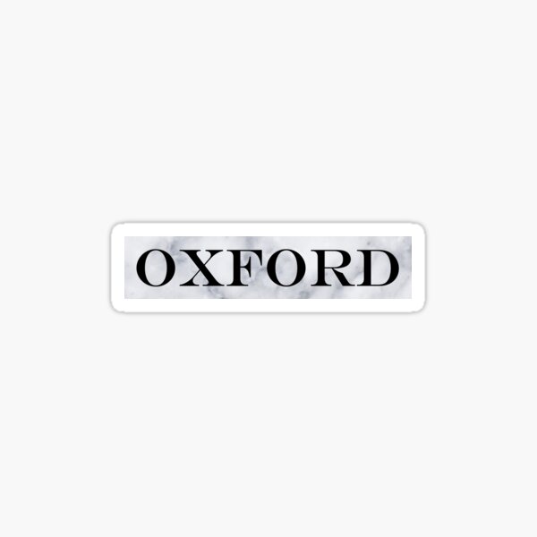 "oxford" Sticker for Sale by hcpeck | Redbubble