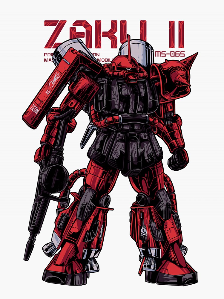 "Zaku II" Sticker for Sale by iNNasinifering | Redbubble