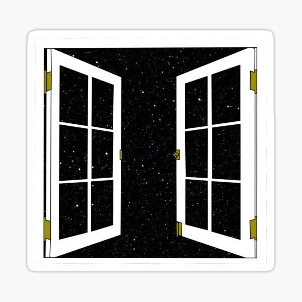 "Space Out The Window" Sticker for Sale by edajylix | Redbubble