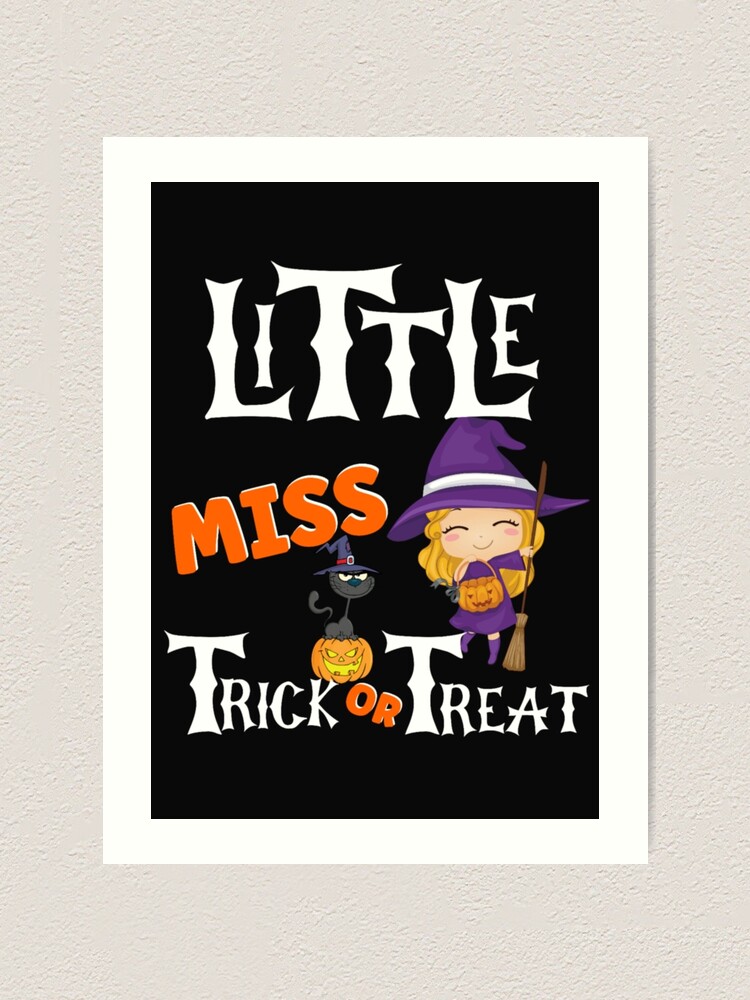 "LITTLE MISS, SPOOKY HALLOWEEN, TRICK OR TREAT, HAPPY TREAT, HALLOWEEN ...