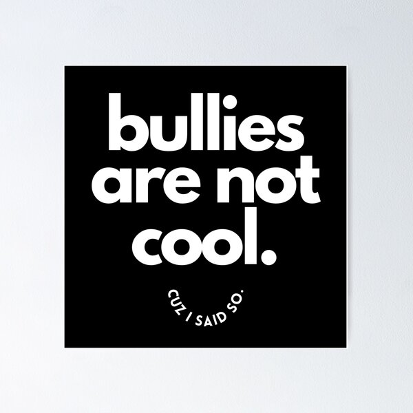 "Anti Bully slogan to stop bullying here and be kind to a friend ...