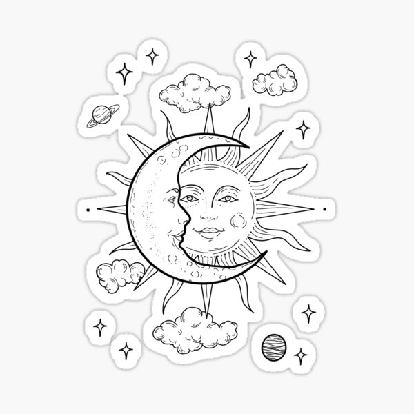 "The Sky | Sun, Moon, Clouds, Stars and Planets" Sticker for Sale by ...