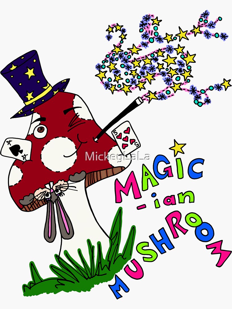 "Magic Magic-ian" Sticker for Sale by MickeyLaLa | Redbubble