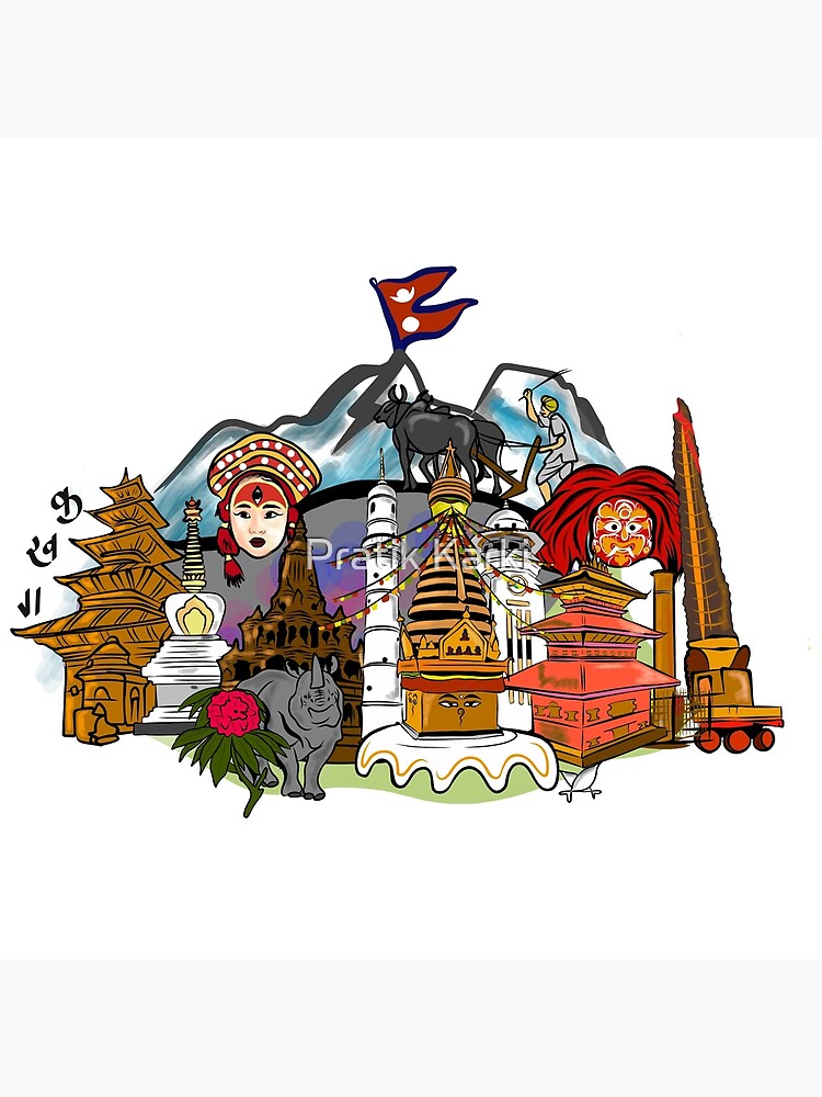 "Nepal" Poster for Sale by Pratik Karki | Redbubble