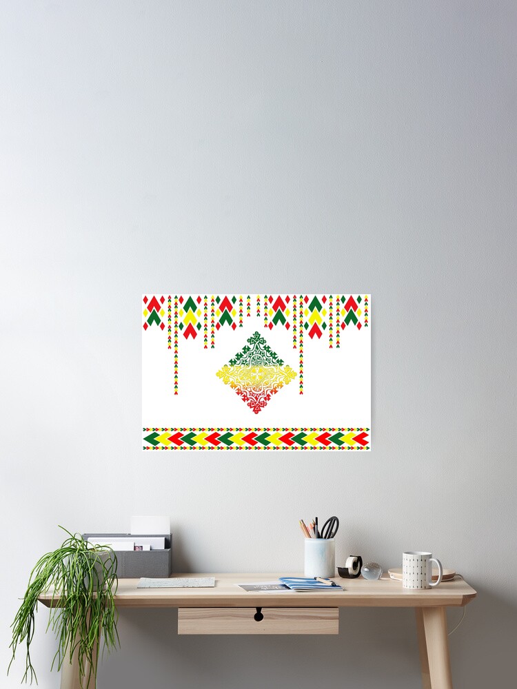 "Ethiopian tibeb design" Poster for Sale by Ermiyas | Redbubble